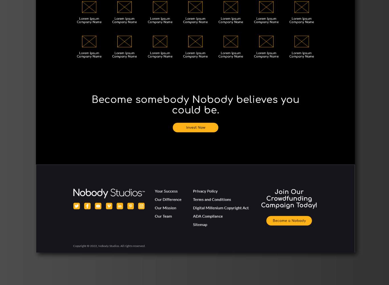 Effective Crowdfunding Campaign Landing Page Design | Charcoal Grey ...