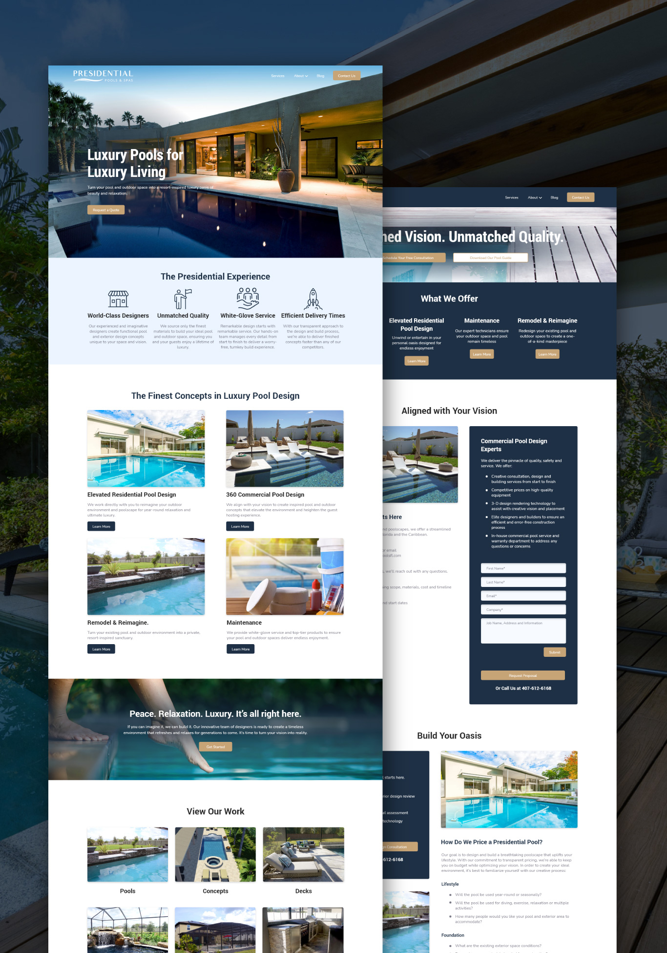 Reviving Luxury: Charcoal Grey Design Co.'s Web Design for Presidential ...